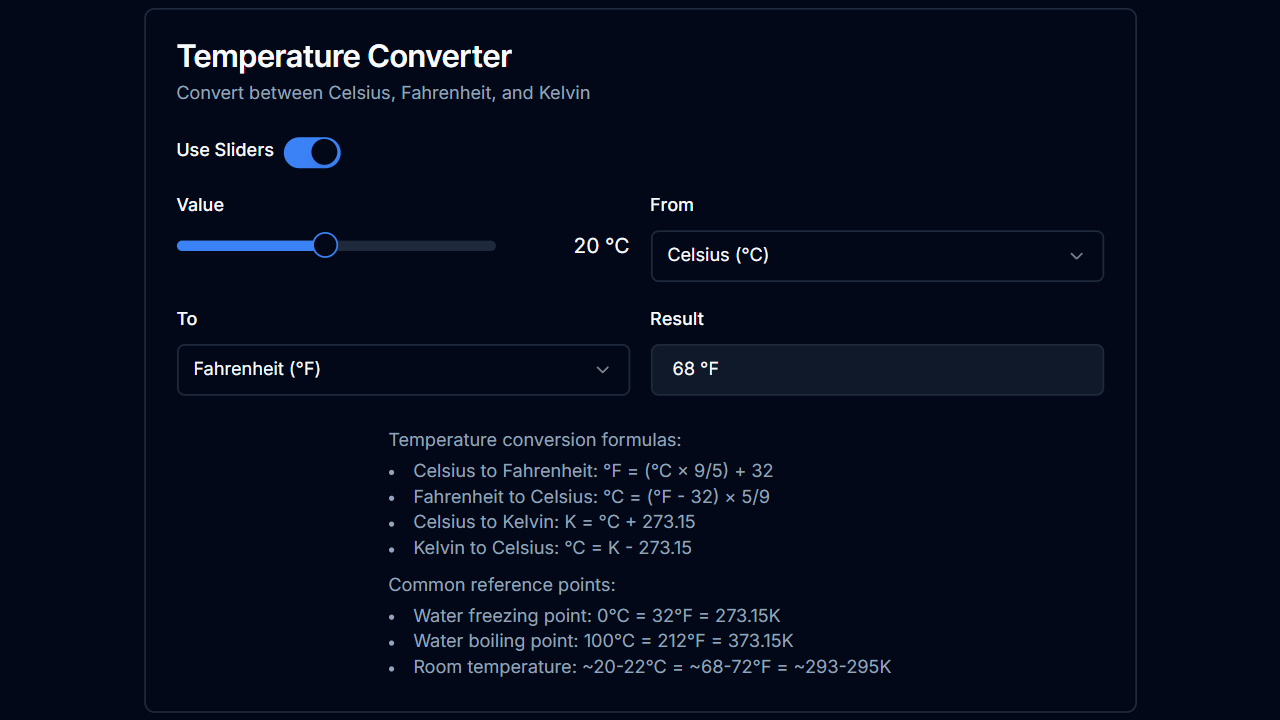 Free Temperature Calculator | Easy Online Measurement Tool | Free Calculators