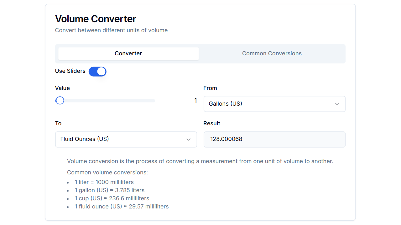 Free Volume Calculator | Easy Online Measurement Tool | Free Calculators